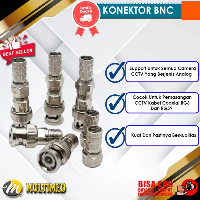 Jual BNC Drat Konektor BNC CCTV | Shopee Indonesia