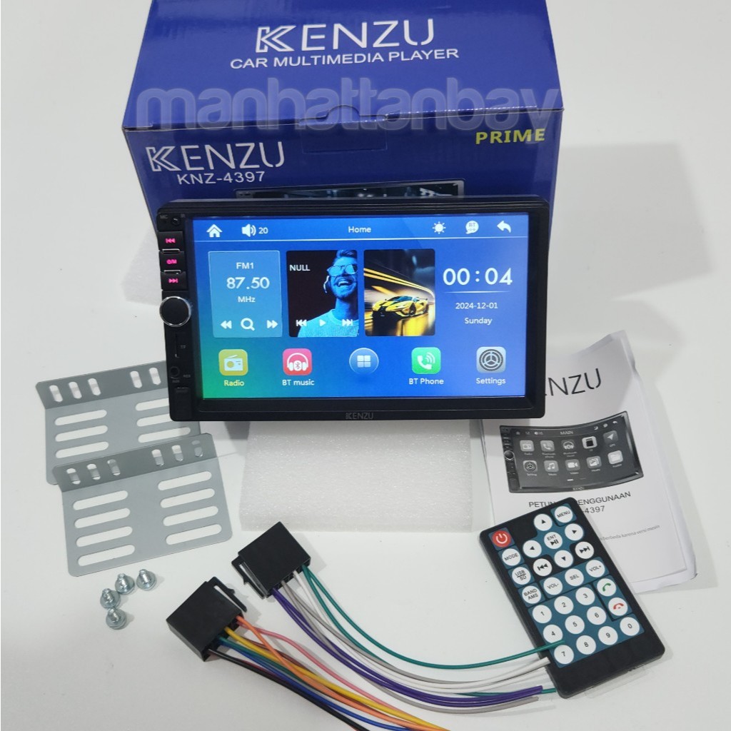 Jual Headunit Double Din Mp5 Player Kenzu 7 Inch Bluetooth Touchscreen ...