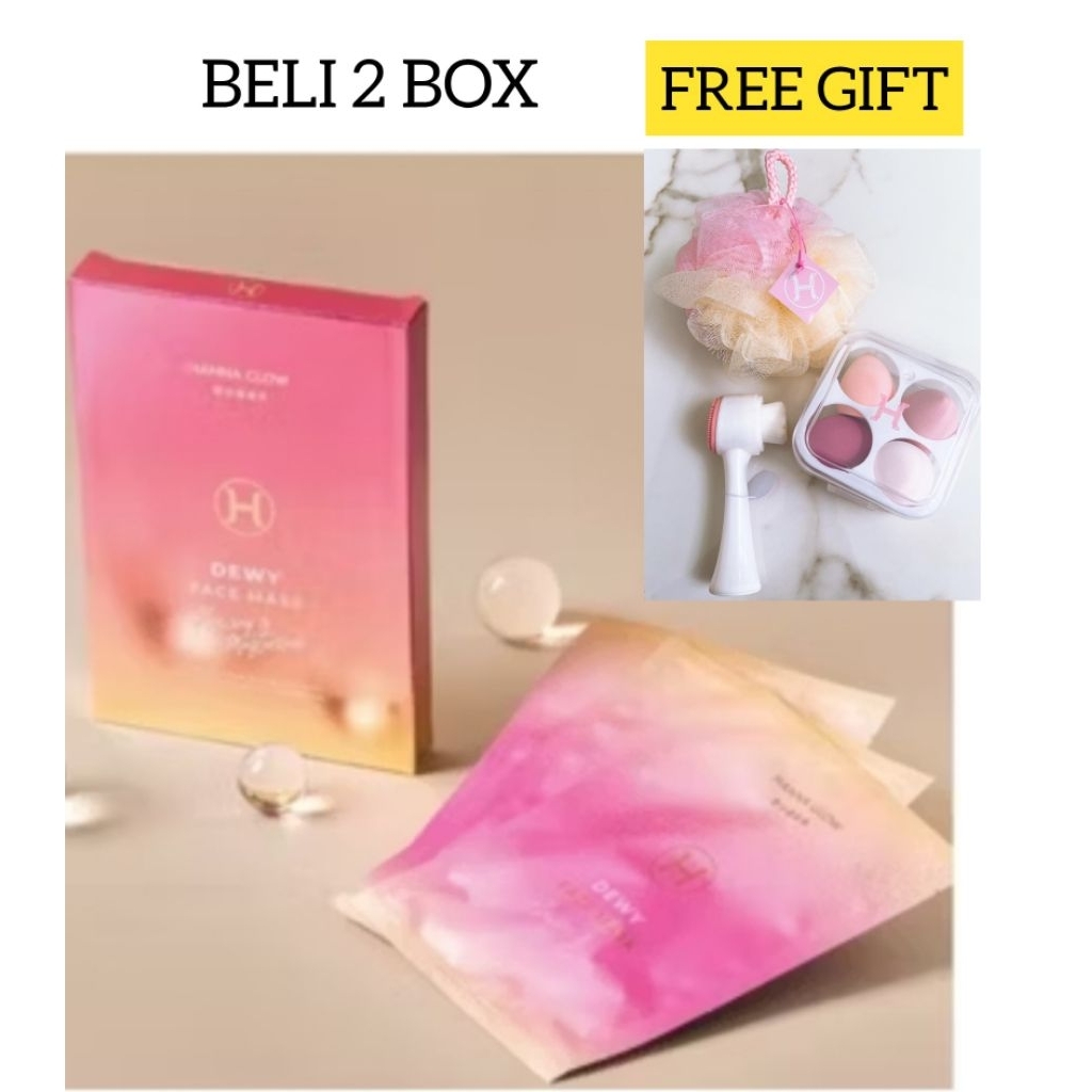 Jual HANNA GLOW DEWY FACE MASK 5 PC X 25ML | Shopee Indonesia