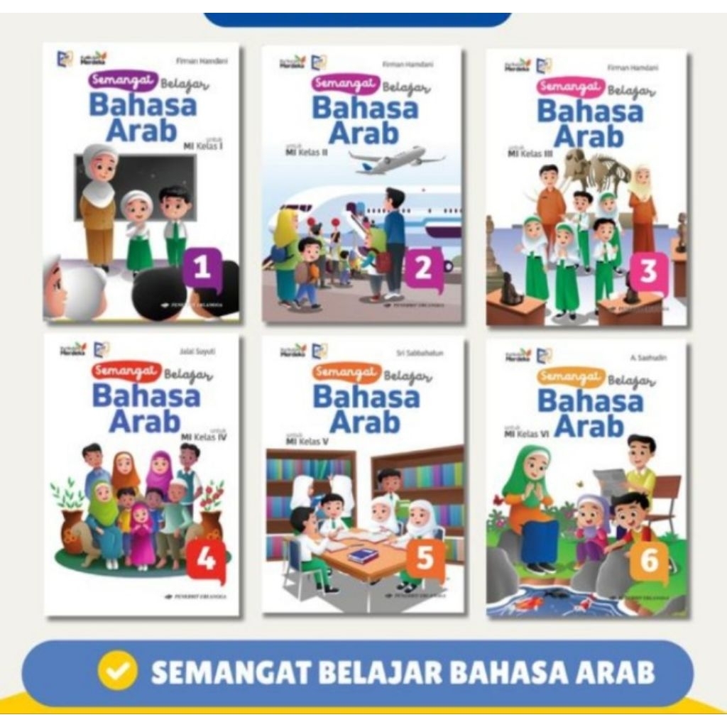 Jual Original: BUKU SEMANGAT BELAJAR BAHASA ARAB UNTUK MI KURIKULUM MERDEKA KELAS 1, 2, 3, 4, 5 ...