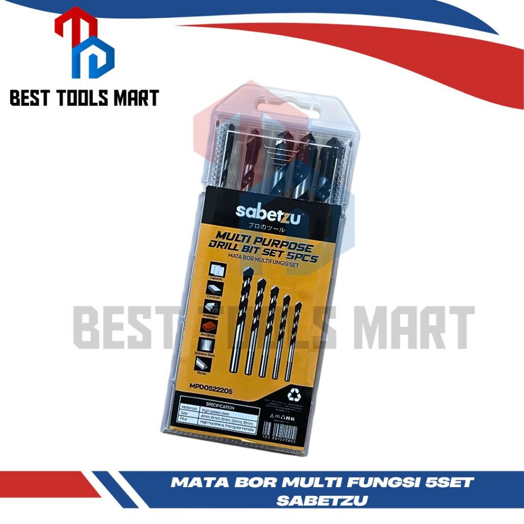 Jual Mata bor besi keramik beton kayu tembok multi fungsi set 5pcs ...
