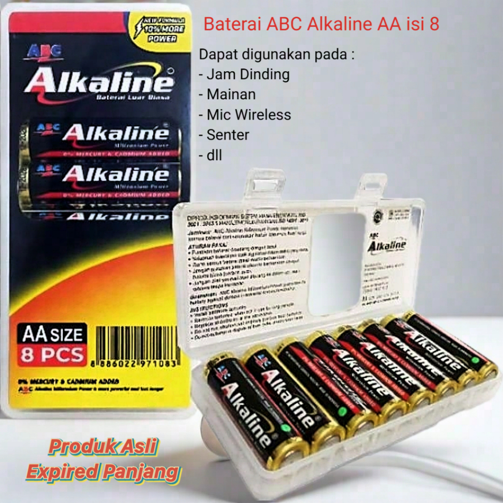 Jual Baterai Alk Isi 8 PCS / Batre / Battery Alk Alkaline AA A2 [LEBIH HEMAT] [INSTANT] | Shopee ...