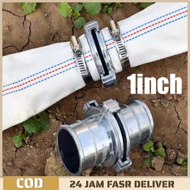 Jual 1 Inch Sambungan Selang Drip Aluminium Selang Irigasi Konektor ...