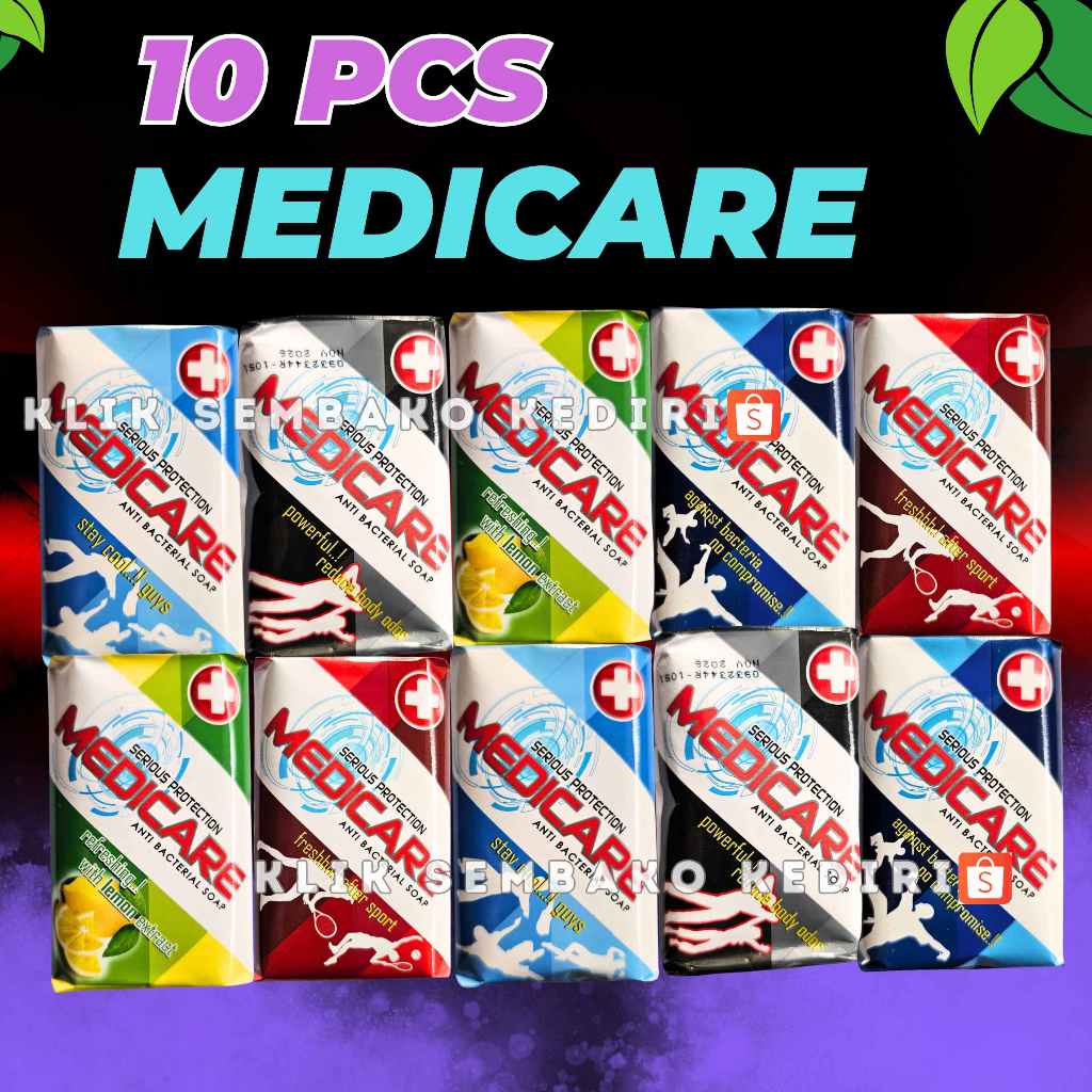 Jual 10 Pcs Sabun Medicare – Sabun Antibakteri untuk Kulit Bersih dan ...