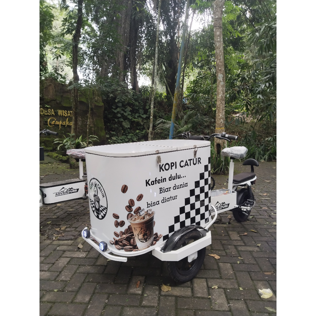 Jual GEROBAK SEPEDA LISTRIK STANDAR GEROBAK JUALAN KELILING KOPI JUS ...