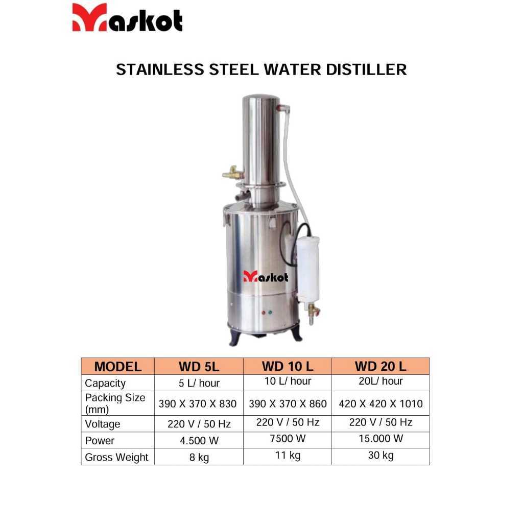 Jual Aquadest Water Distiller 10L Maskot, WD-10L | Shopee Indonesia