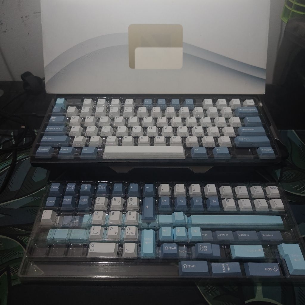 Jual Noir Azure Keycaps PBT Doubleshot Cherry Profile Keycap Set ...