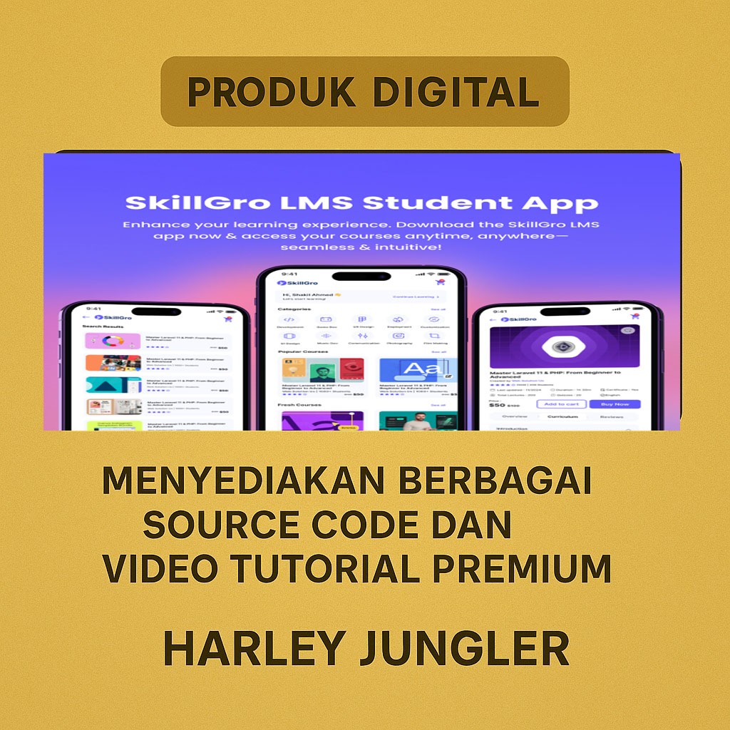 Jual SOURCE CODE SKILLGRO LMS STUDENT APP V1.0 – APLIKASI SISWA UNTUK SISTEM PEMBELAJARAN ONLINE ...