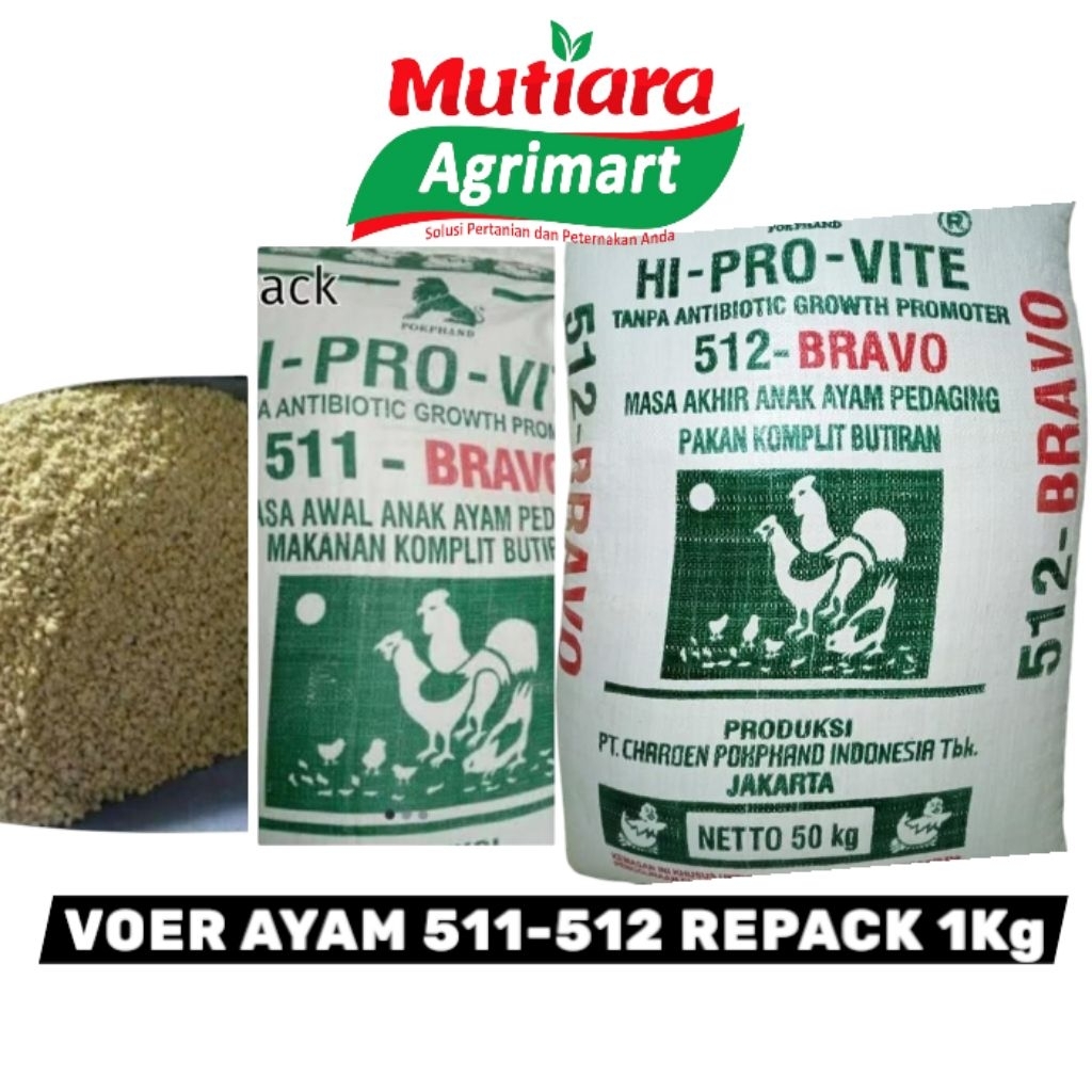 Jual VOER AYAM 511- 512 REPACK 1kg / VOER AYAM MURAH / VOER AYAM ...