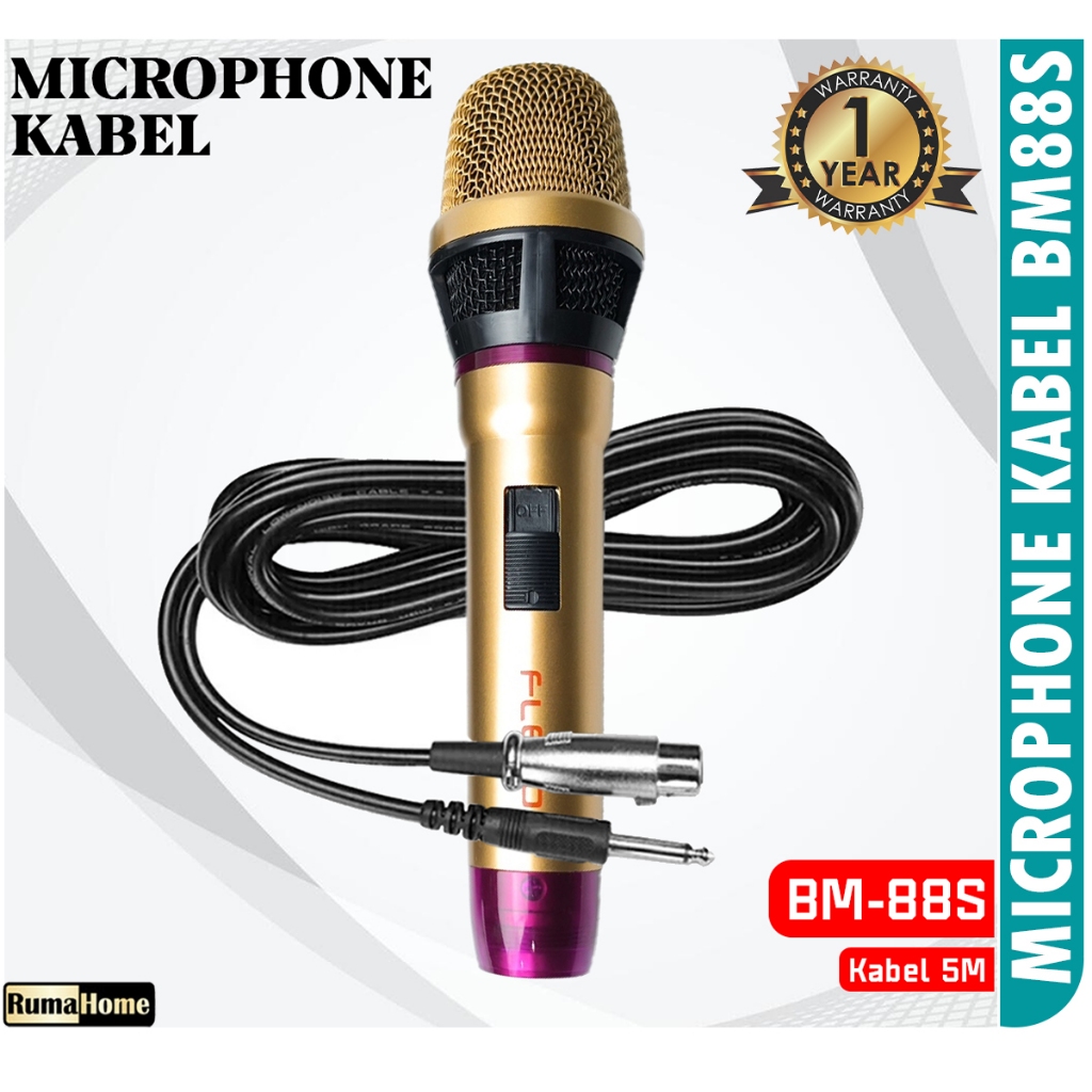 Jual Mic Kabel Professional original Fleco Hypercapdioid Kabel 5 Meter ...