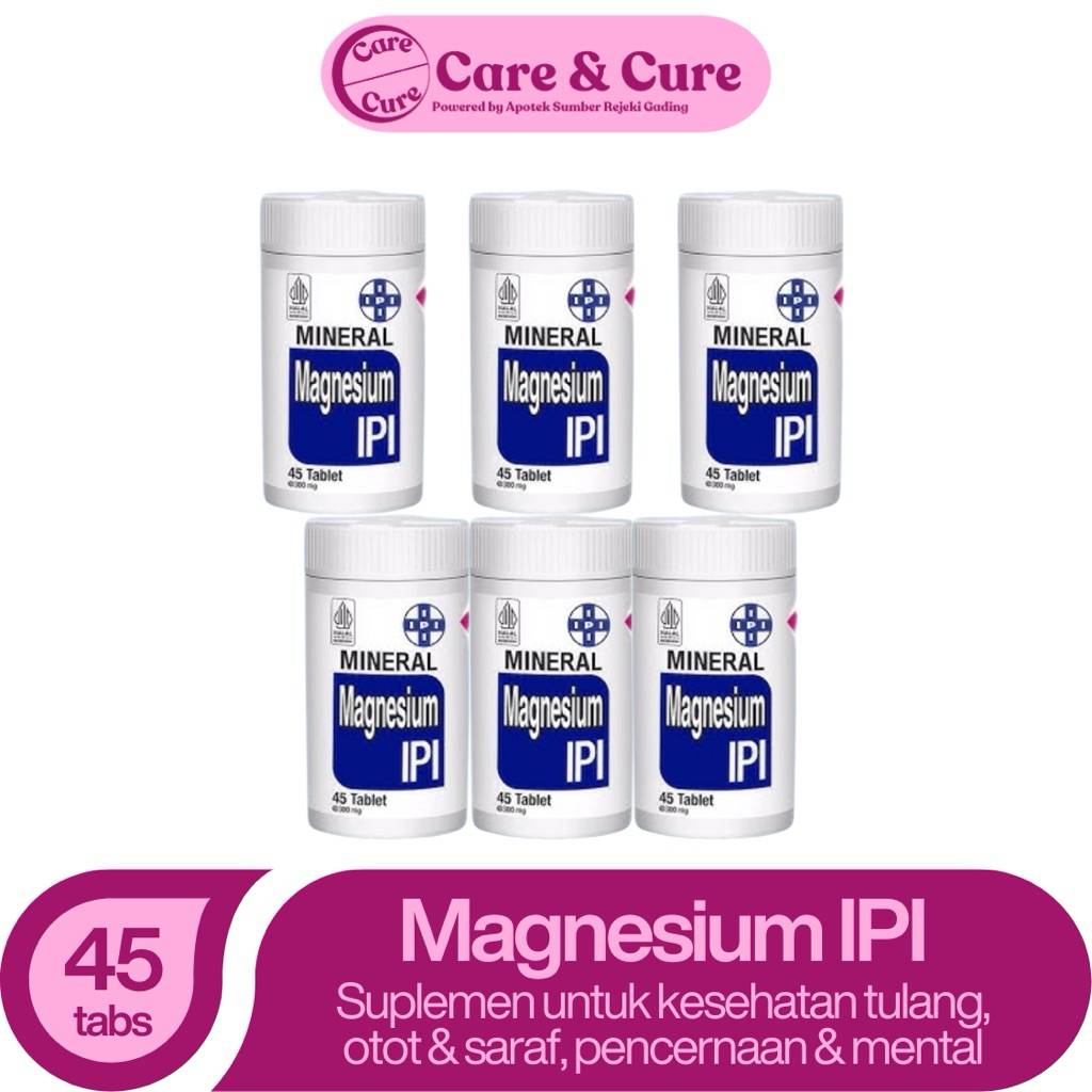 Jual Suplemen Magnesium IPI (6 Botol x 45 Tablet) | Shopee Indonesia