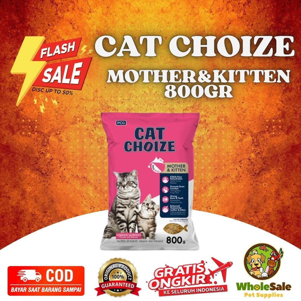 Jual Cat Choize Cat Food Mother & kitten 800GR Makanan Kucing Cat ...