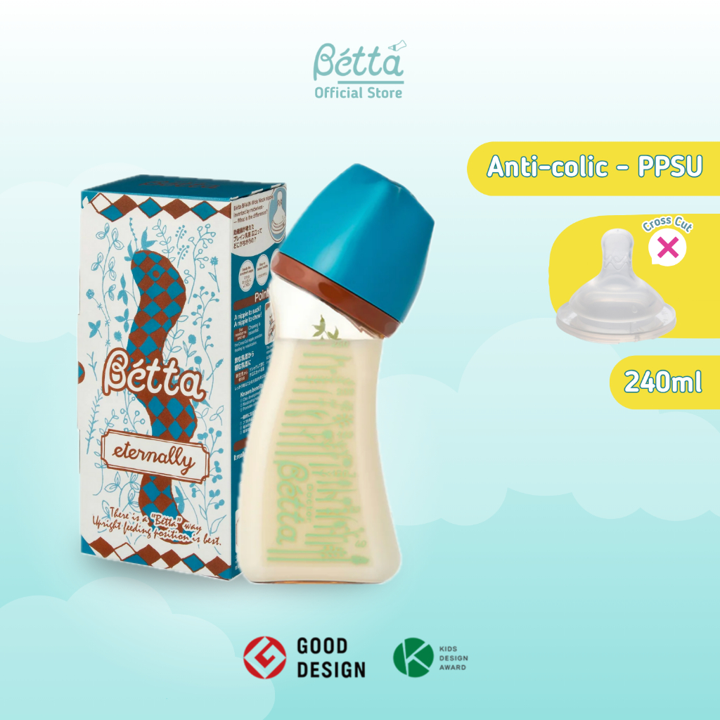 Jual Dr Betta Botol Susu Bayi Anti Kolik PPSU - BRAIN WS2 240ml Eternally | Original Jepang ...