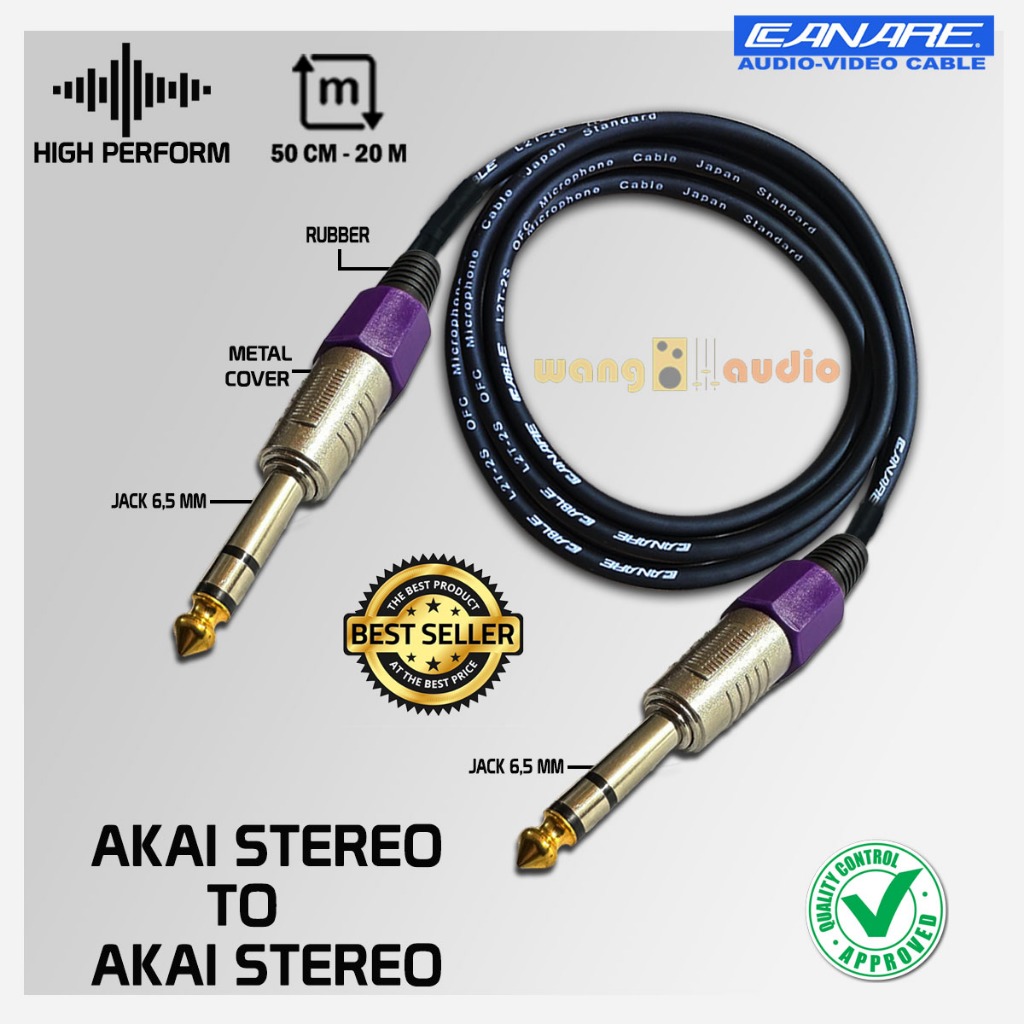 Jual JAPAN STANDARD - Kabel Audio Jack AUX TRS Akai Stereo 6.5mm - WANG AUDIO | Shopee Indonesia