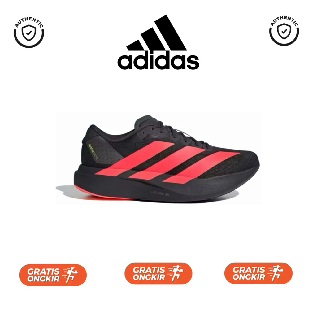 Jual Sepatu Running Adidas Adizero Evo SL Black Lucid Red | Shopee ...