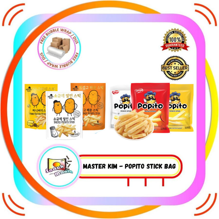 Jual Master Kim | Popito Potato Stick Salt | Honey Butter | Hot Spicy ...