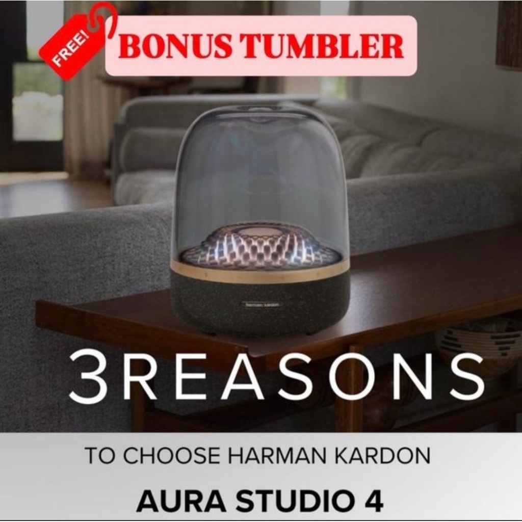 Jual Harman Kardon Aura Studio 4 & Aura Studio 3 Bluetooth Speaker ...