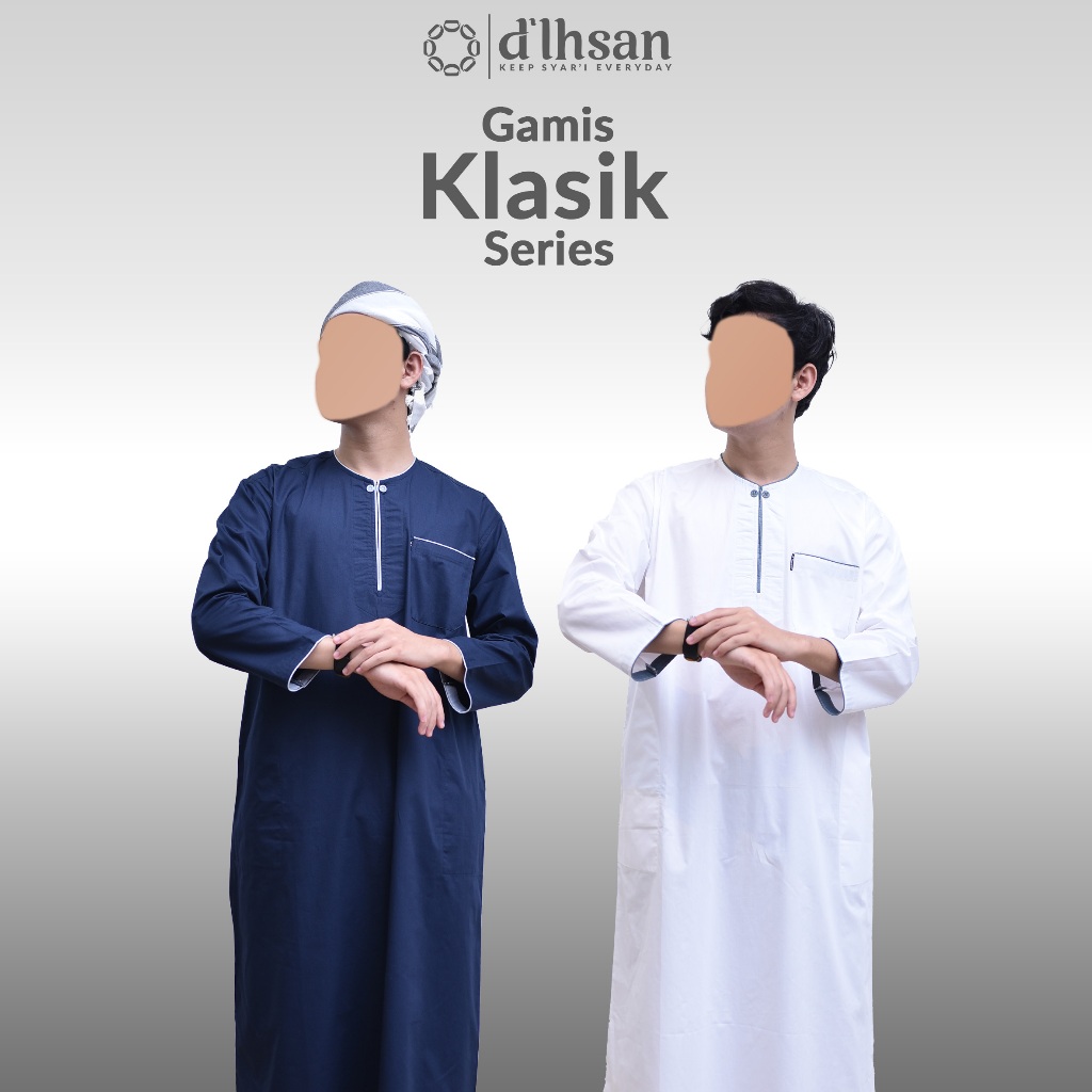 Jual Gamis Classic Series Collarless d'Ihsan - Gamis Ikhwan Tanpa Kerah ...