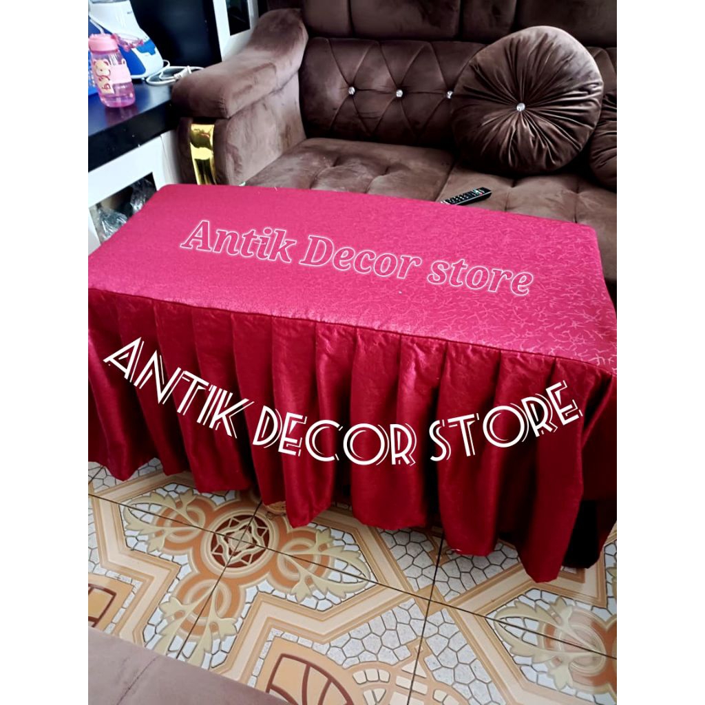 Jual taplak meja minimalis/alas meja tamu/sarung meja/tutup meja custom ...
