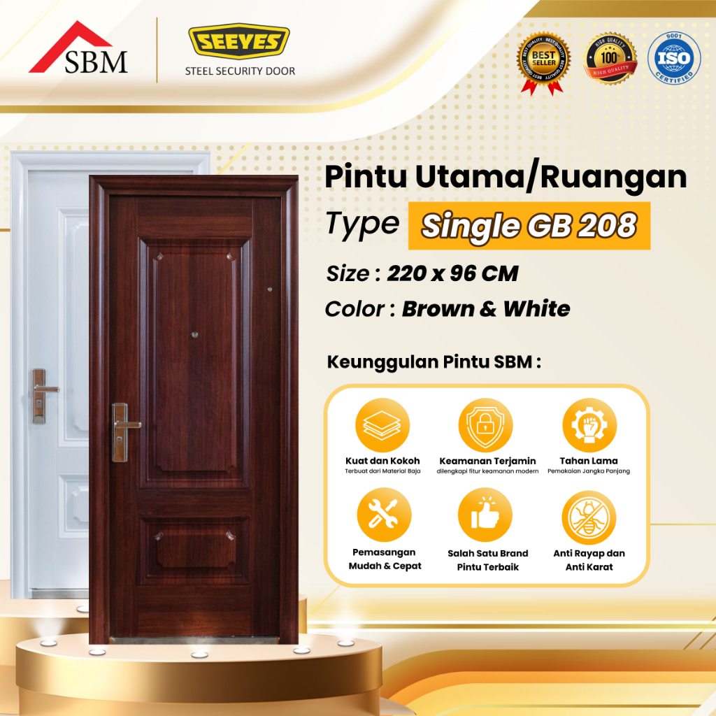 Jual SEEYES - Pintu Kamar | Pintu Rumah | Pintu Utama | Pintu Baja Anti ...