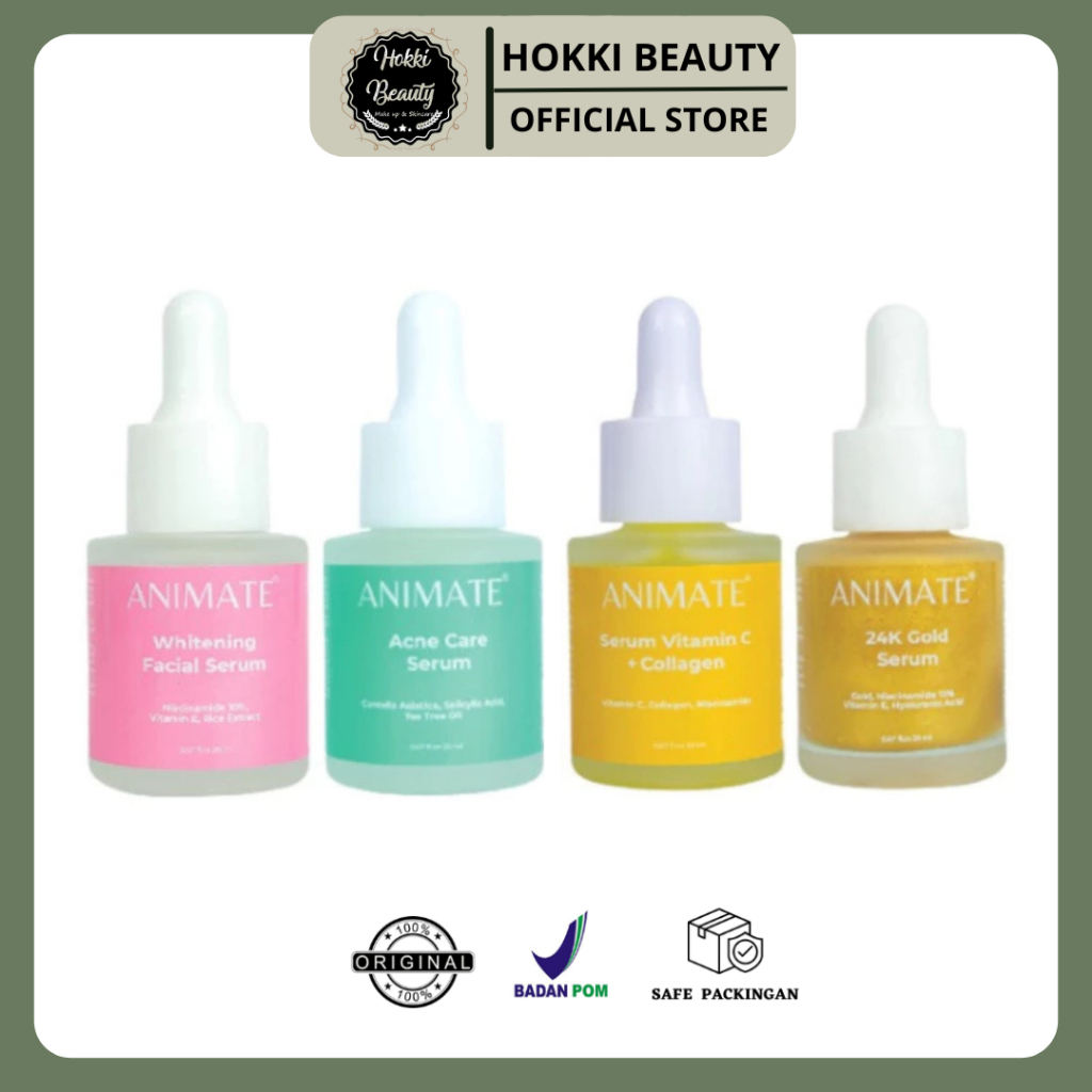 Jual Animate Whitening Facial Serum 20 ml Original - DARK SPOT - ACNE ...