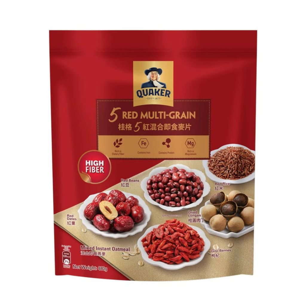 Jual QUAKER 5 Red Multi-Grain Mixed Oats Malaysia (480g) | Shopee Indonesia