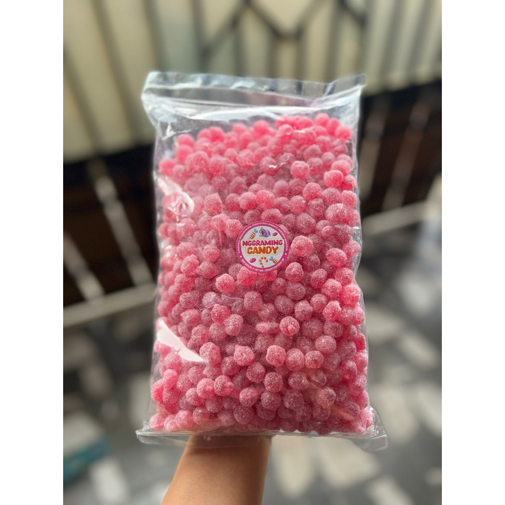 Jual PERMEN RASA STRAWBERRY KEMASAN 1 KG TERMURAH | Shopee Indonesia