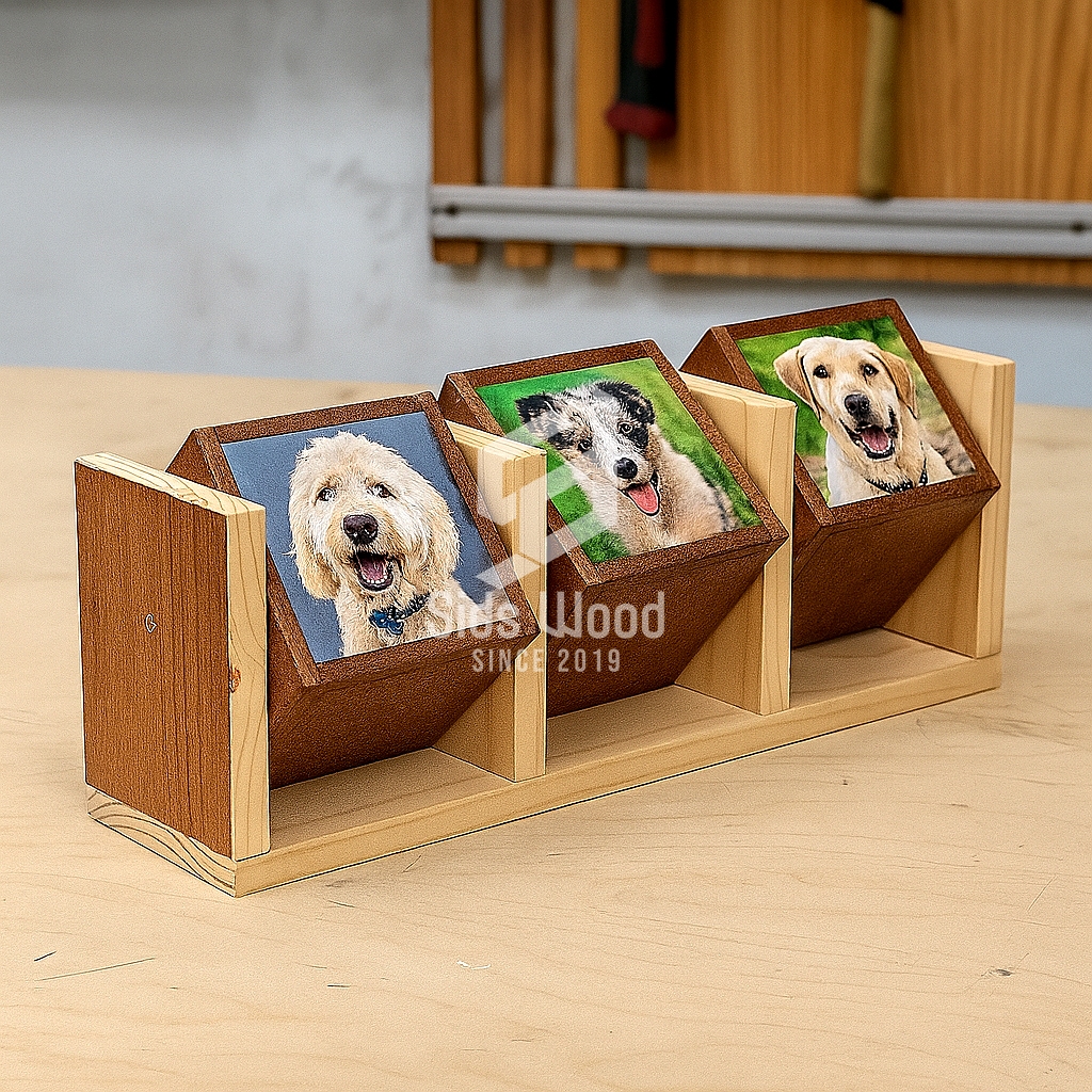 Jual SidsWood [BK3K] Display Foto Kubus Kayu Jati Belanda 3 Slot ...