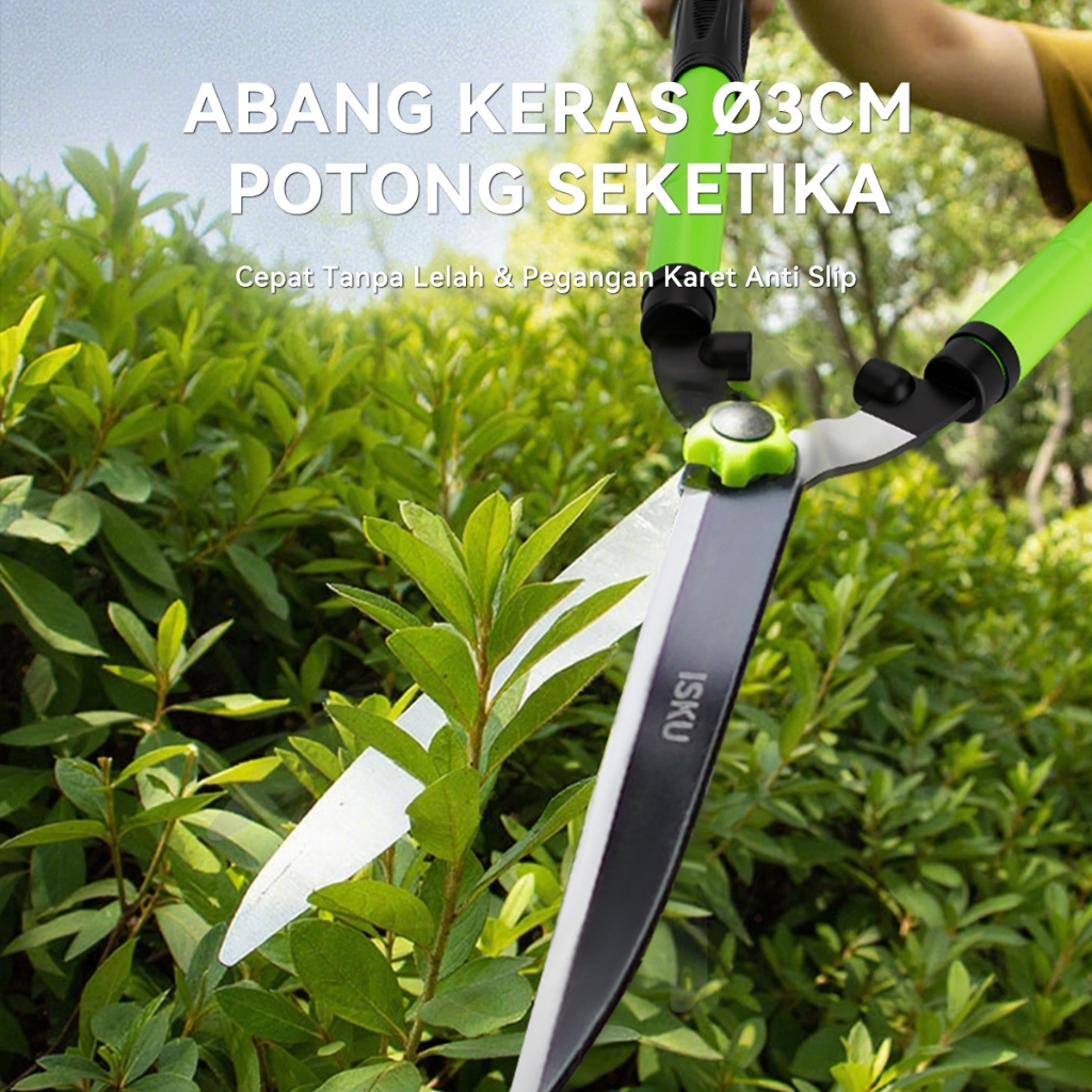 Jual ISKU Gunting Potong Rumput 55cm-75cm/Gunting Rumput Taman Gunting ...