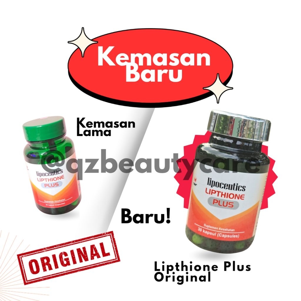 Jual LIPTHIONE PLUS ORIGINAL | suplemen pencerah kulit | suplemen Flek ...