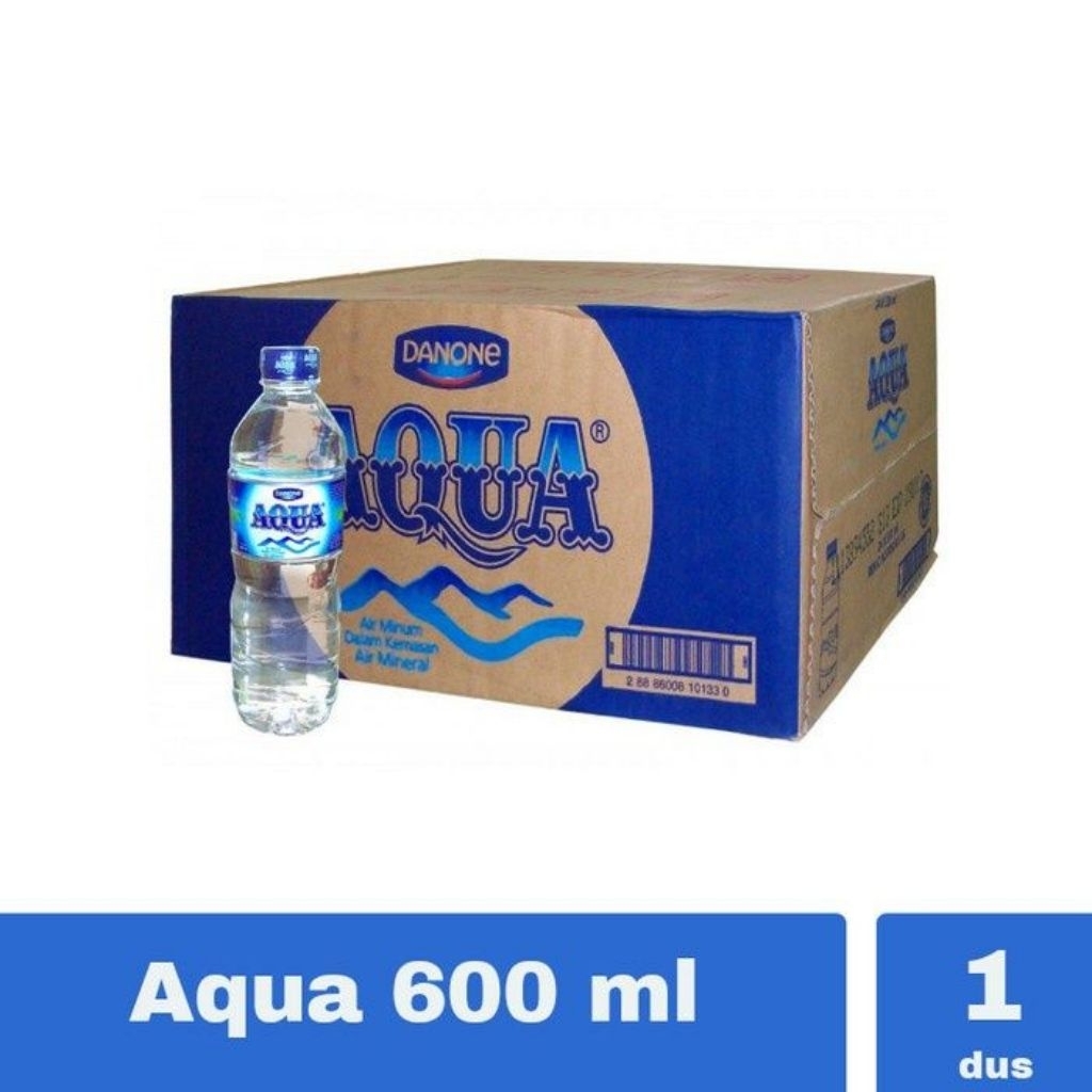 Jual AQUA Botol 600 MIL ISI 24 PCS | Shopee Indonesia