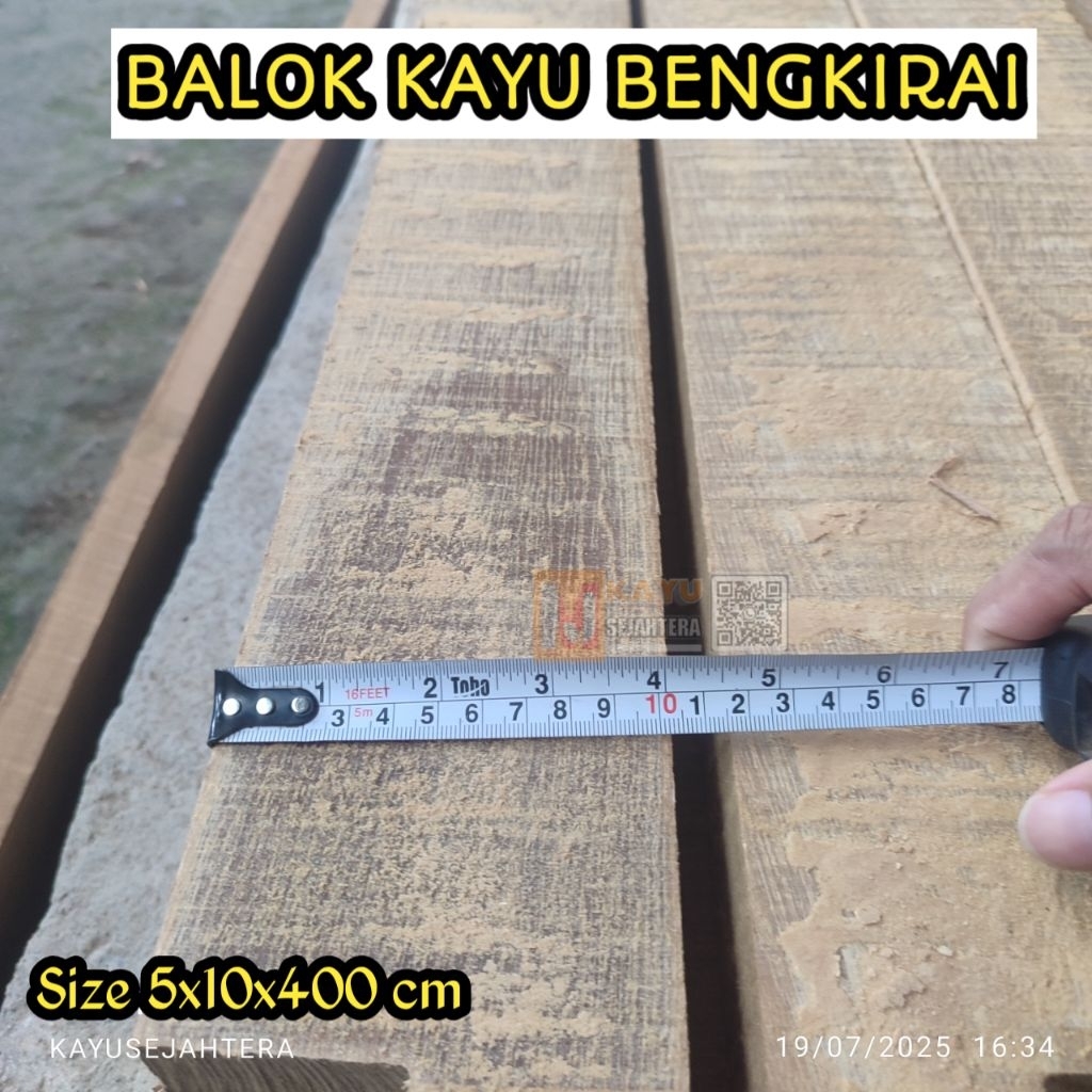 Jual BALOK KAYU BENGKIRAI DAMAR LAUT ASLI KALIMANTAN 5 x 10 x 400 cm ...