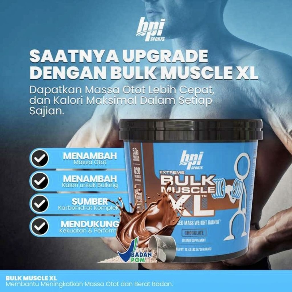 Jual BPI Bulk Muscle XL 10Lbs | Shopee Indonesia