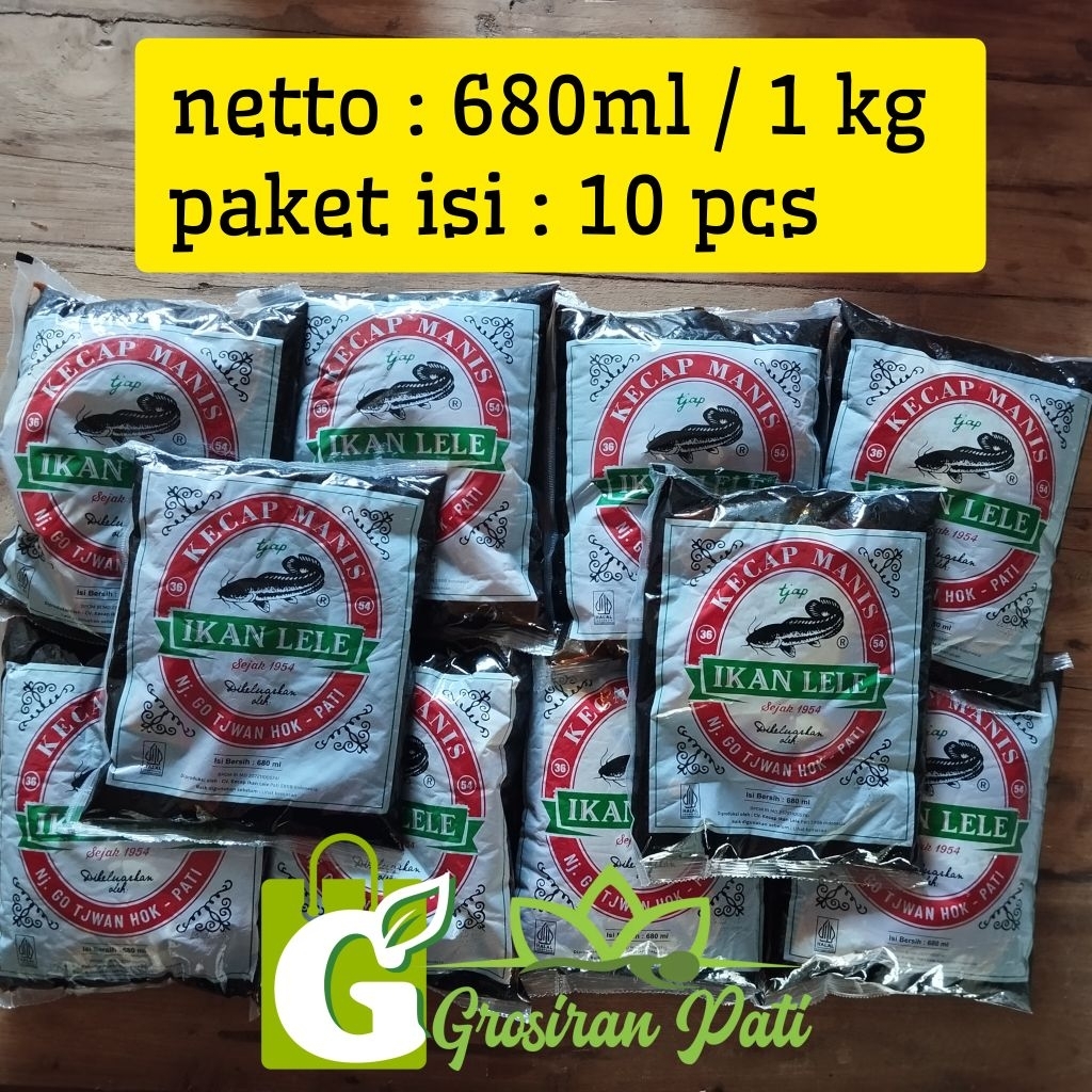 Jual kecap lele 680ml / 1 kg paket isi 10 pcs | Shopee Indonesia