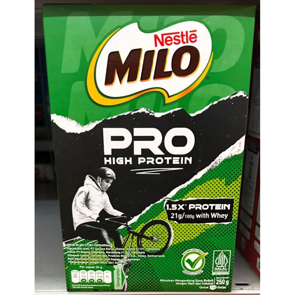 Jual Milo Pro High Protein 250g Box - Minuman Susu Bubuk Rasa Coklat ...