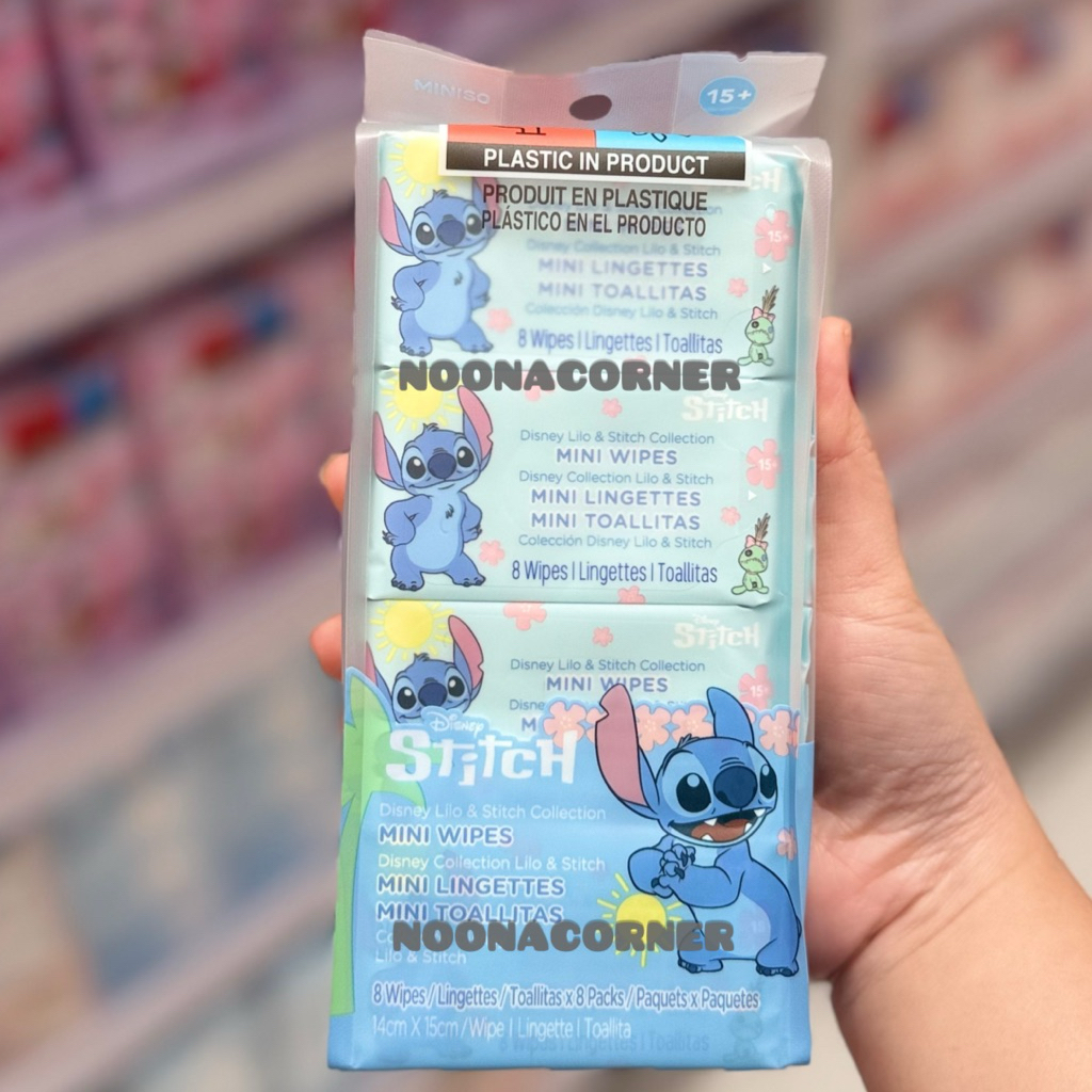 Jual Miniso x Disney ‼️ Tissue Basah / Mini Wet Wipes STITCH Unscented ...