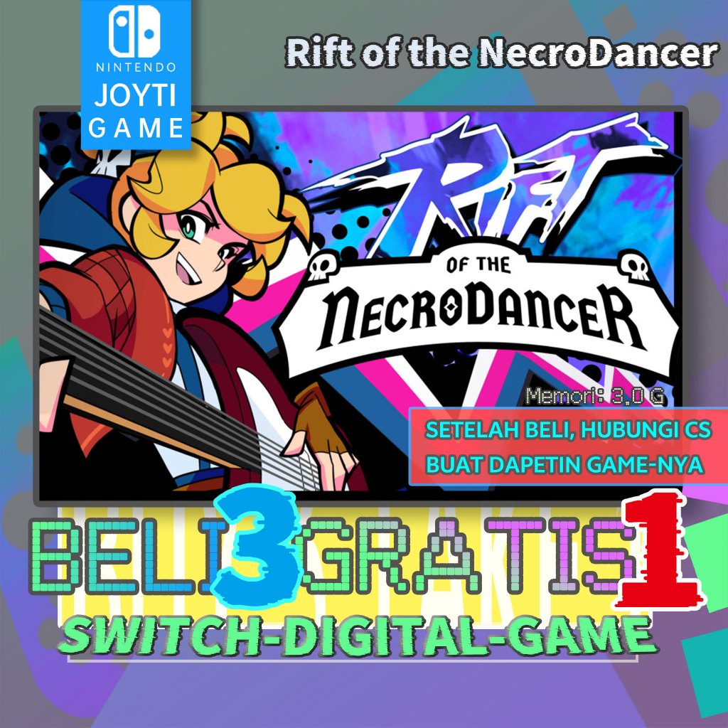 Jual Rift of the NecroDancer Nintendo Switch Digital Game （BELI 3 ...