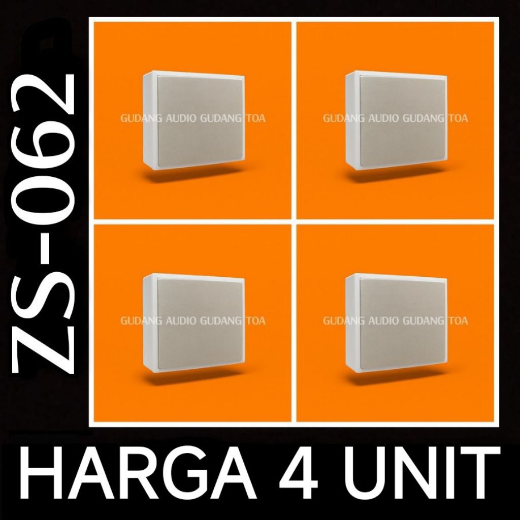 Jual 4 UNIT BOX SPEAKER TOA ZS-062 ZS 062 6 WATT SPEAKER DINDING BOX ...