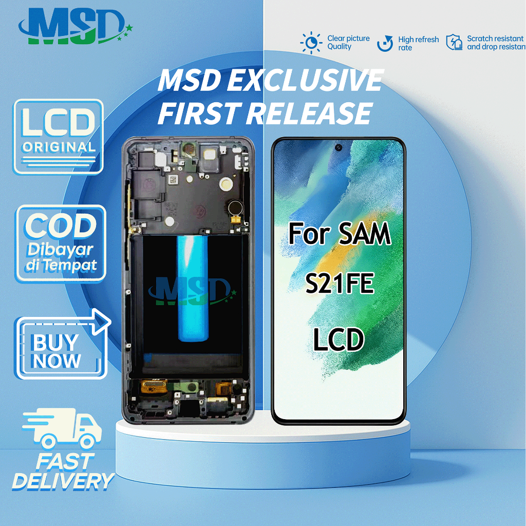 Jual LCD For Samsung Galaxy S21 FE UNIVERSAL FULLSET Touchscreen LCD HP OG ASUGAR/MSD | Shopee ...