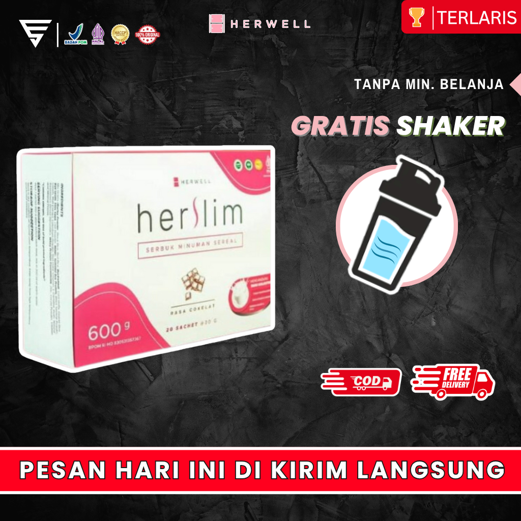 Jual Herwell Herslim Minuman Sereal Coklat Meal Replacement Rendah ...