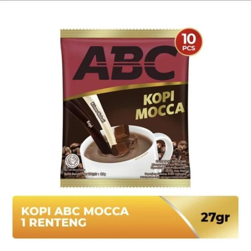 Jual Kopi ABC Mocca 27gr Minuman Kopi Bubuk Instan 1Rcg 10 | Shopee ...