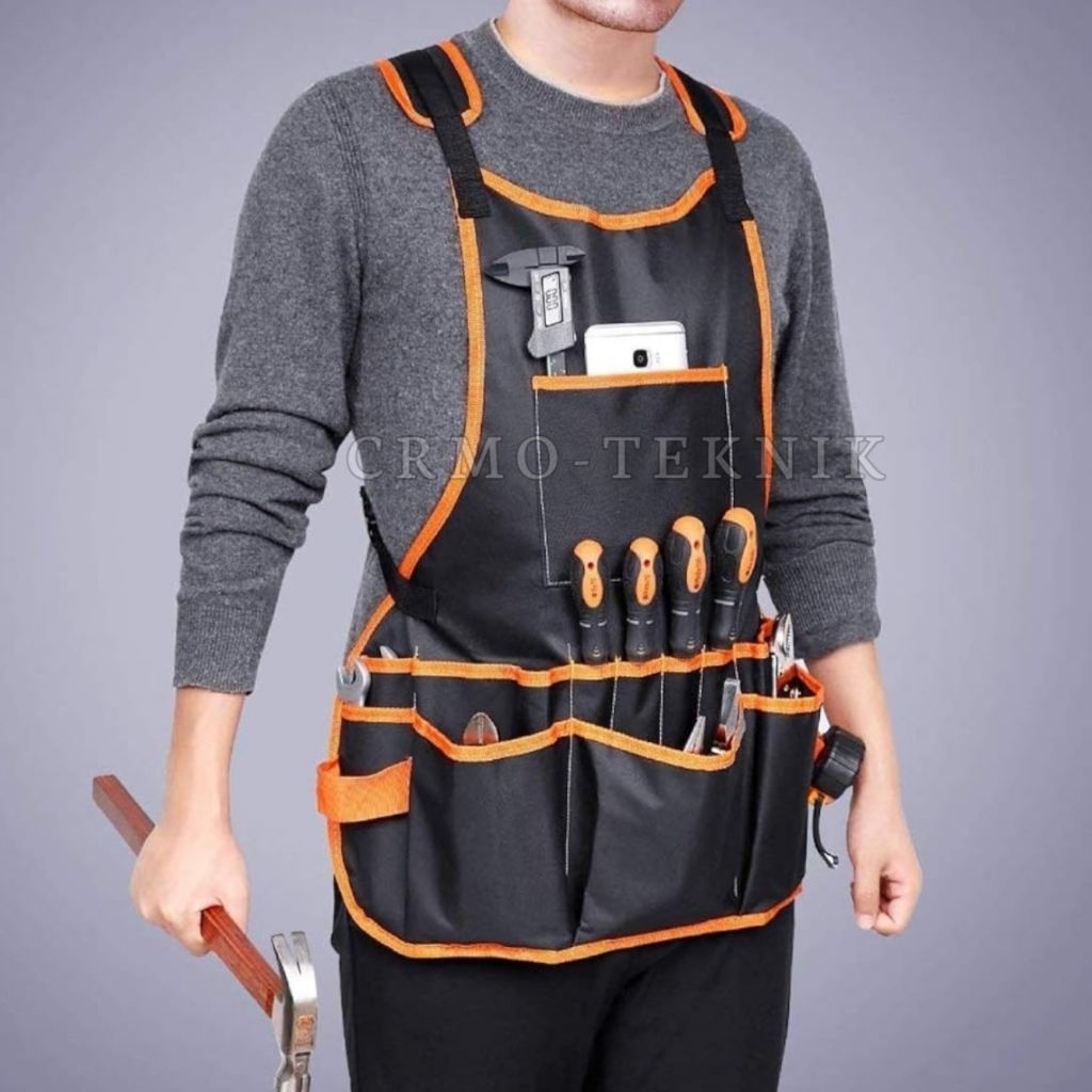 Jual Celemek / Apron Tas Perkakas Tukang / Tool Bag Multifungsi ...