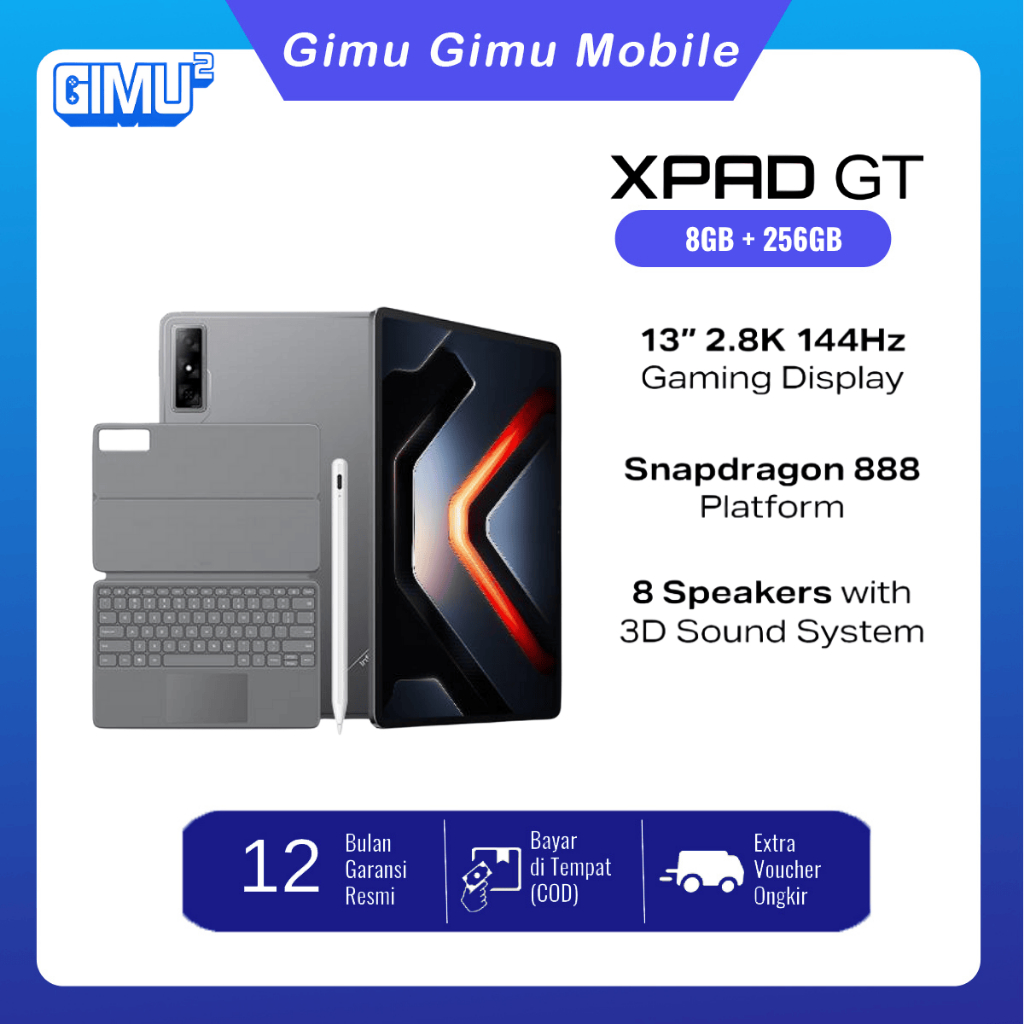 Jual Infinix XPAD GT 8/256GB - Qualcomm Snapdragon 888 - 13" 144Hz ...