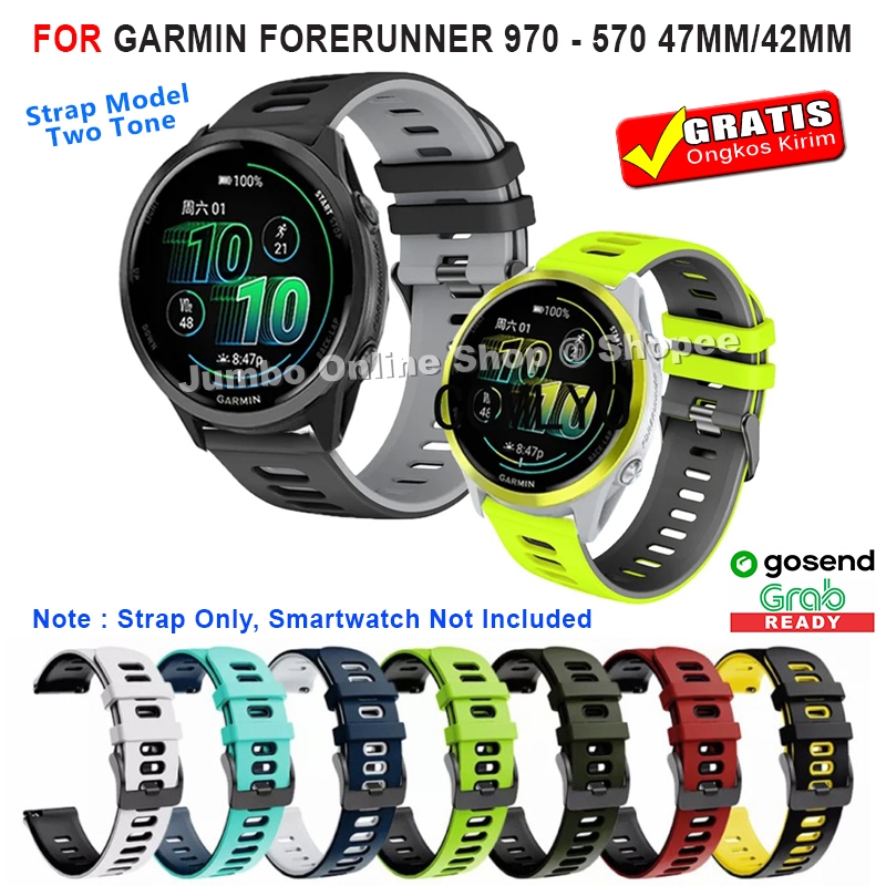 Jual STRAP TALI JAM GARMIN FORERUNNER 970 - FORERUNNER 570 47MM ...