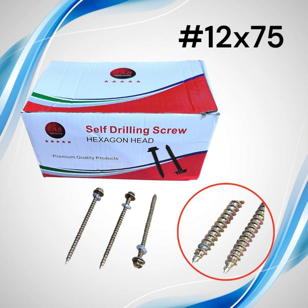 Jual 3 Inch Baut Drilling Kayu Skrup Roofing Kayu 12 x 75 (7,5cm ...