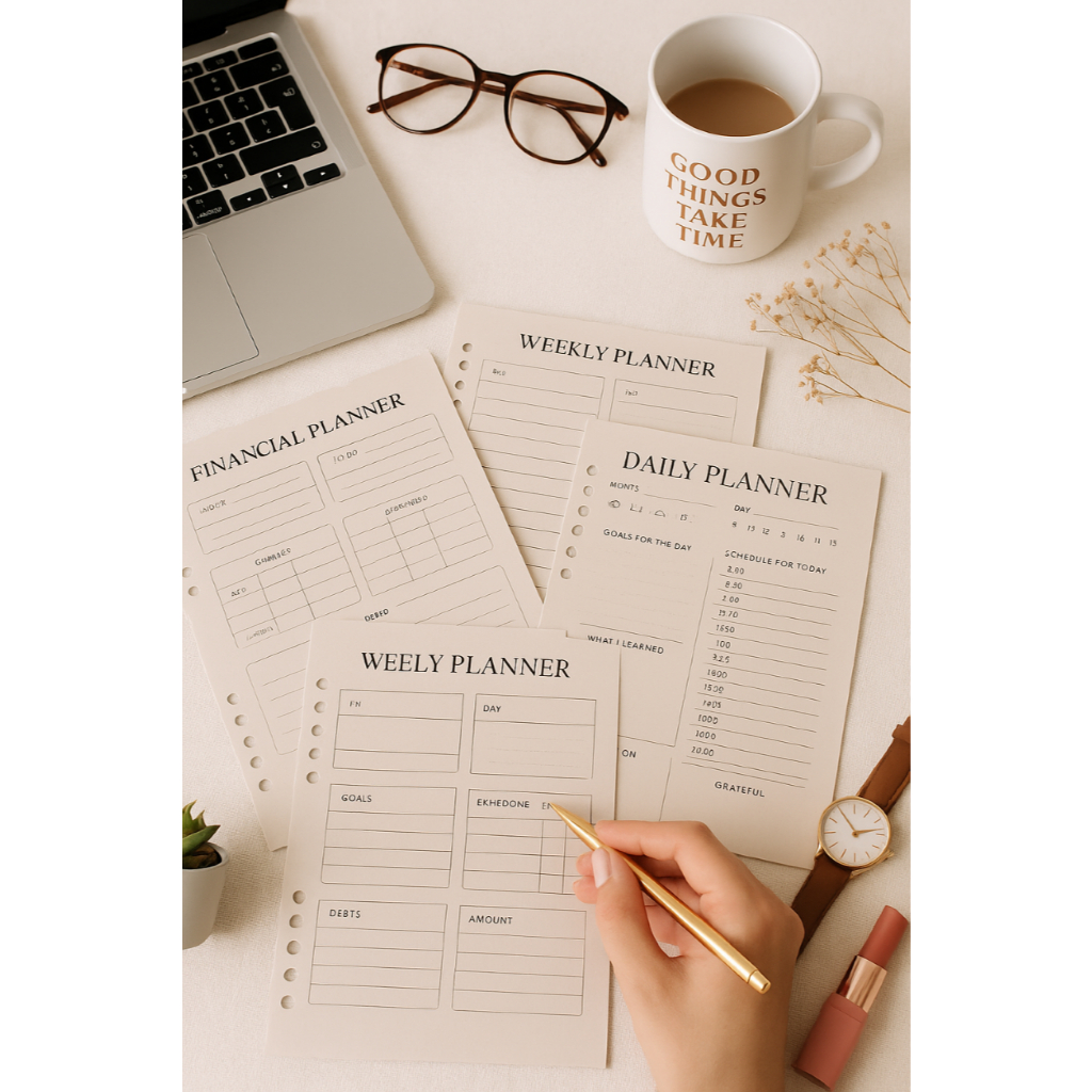 Jual Loose Leaf Planner A5 – 4 Motif Cetak Bolak-Balik | Bookpaper ...