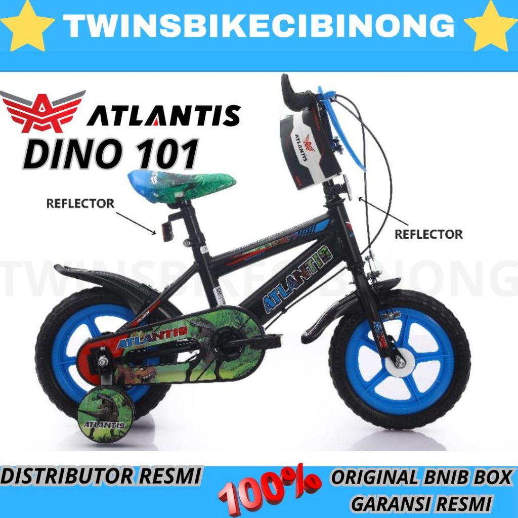 Jual Sepeda Anak 12 Bmx Eva Atlantis DINO | Shopee Indonesia