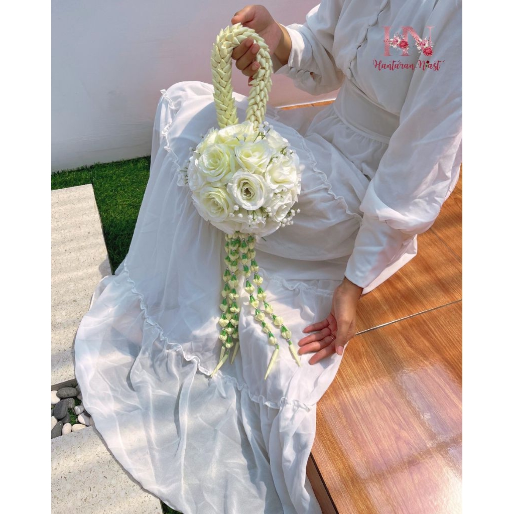 Jual Hand Bouquet weding/lamaran artficial flowers termurah (READY ...