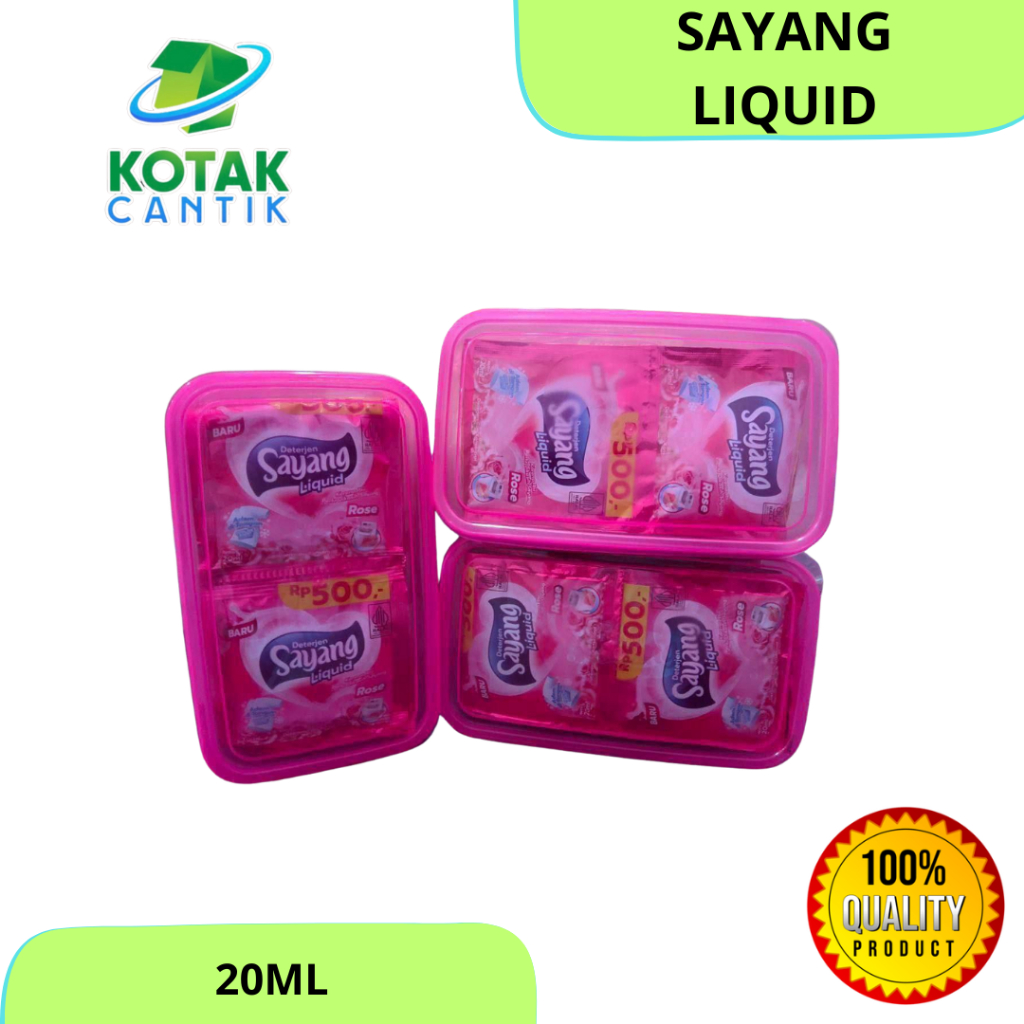 Jual DETERGEN SAYANG LIQUID 20ml 1box isi 24pc ROSE LAVENDER DETERGAN ...