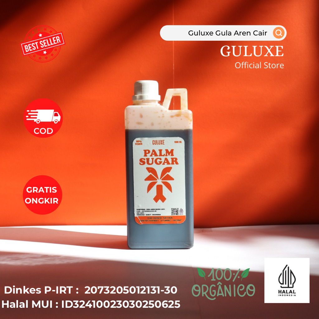 Jual Guluxe Gula Aren Cair / Syrup Palm Sugar Organik / Aren Sugar ...